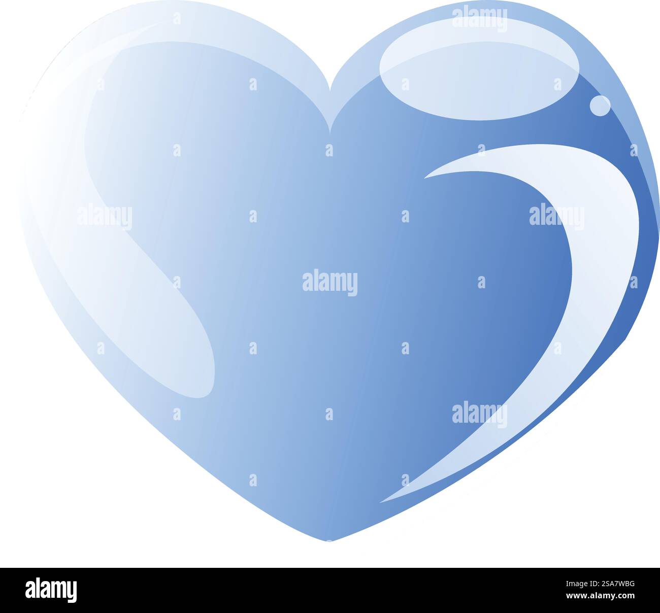 Shiny blue heart is symbolizing love Cut Out Stock Images & Pictures ...