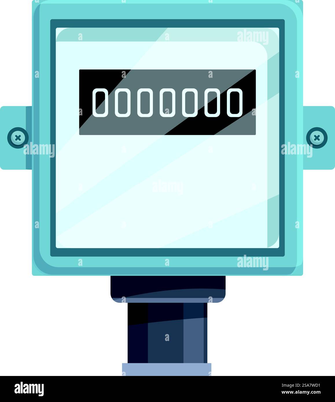 Electric meter is showing increasing numbers, indicating electricity ...