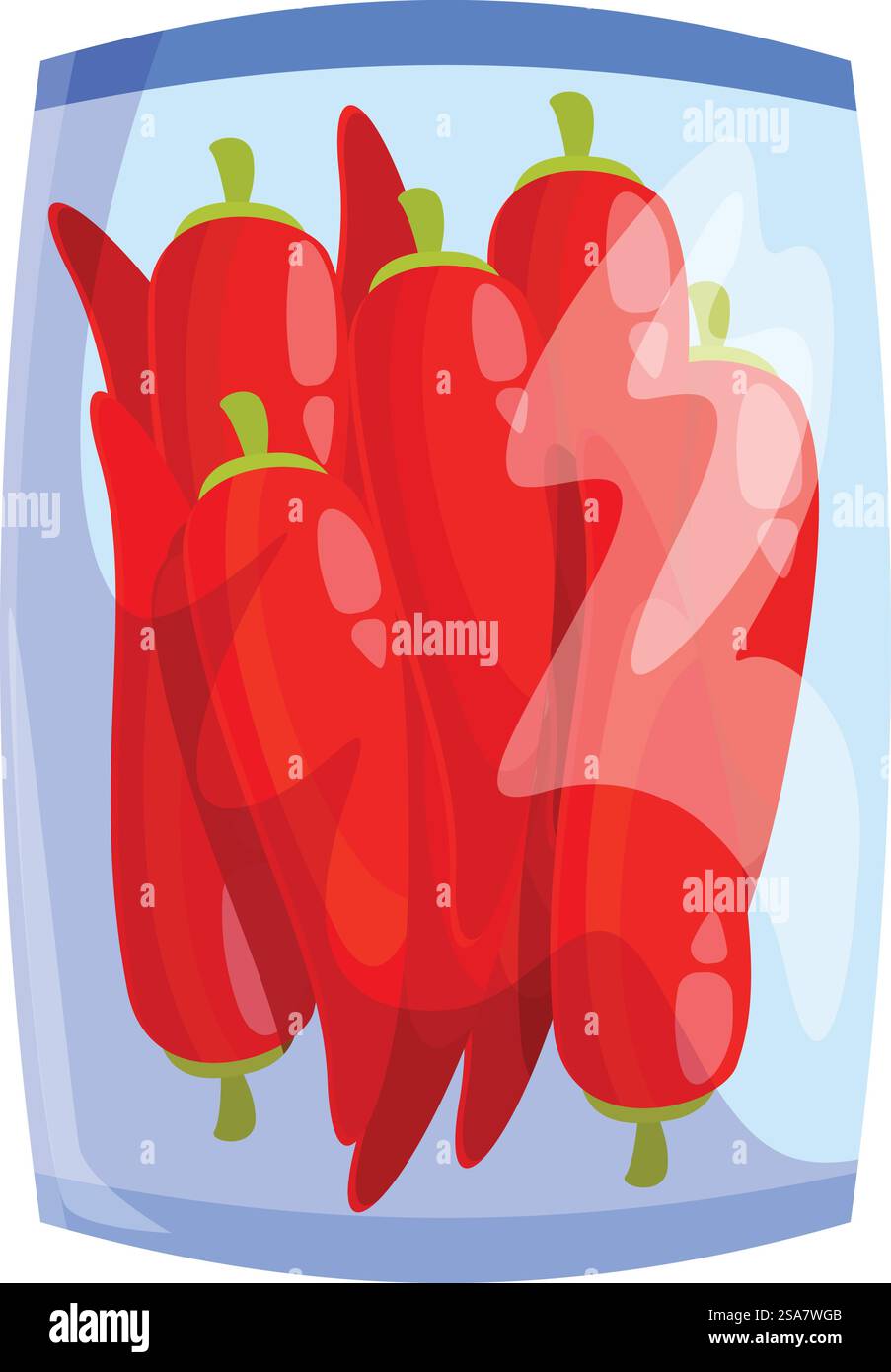 Peppers market stall Stock Vector Images - Alamy