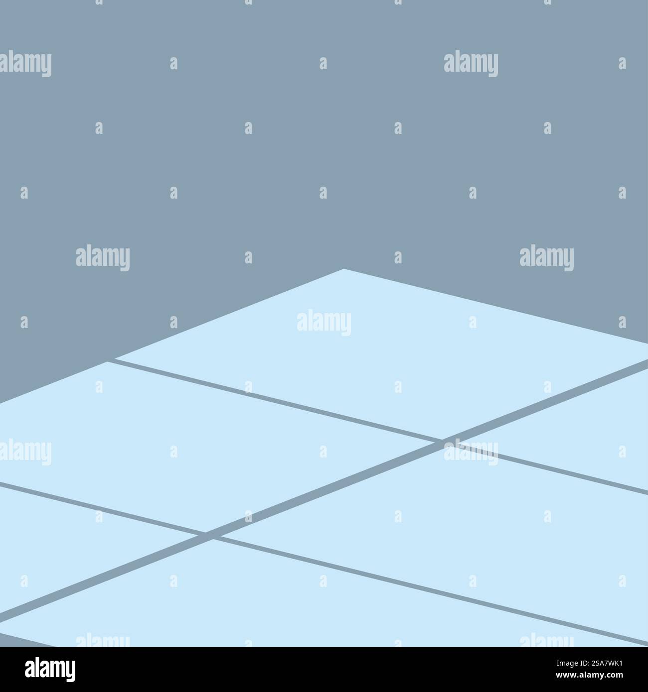 Sunlight streaming through a window and casting geometric shadows on ...