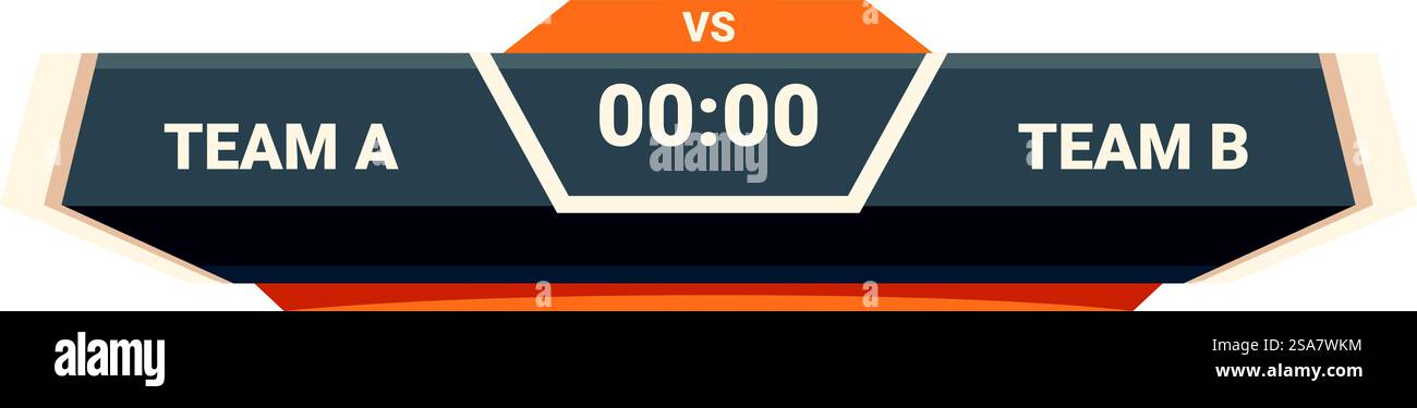 Digital scoreboard is showing the time at the beginning of a game ...