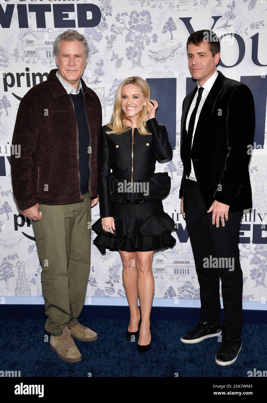 Actor-producers Will Ferrell, left, and Reese Witherspoon pose with ...