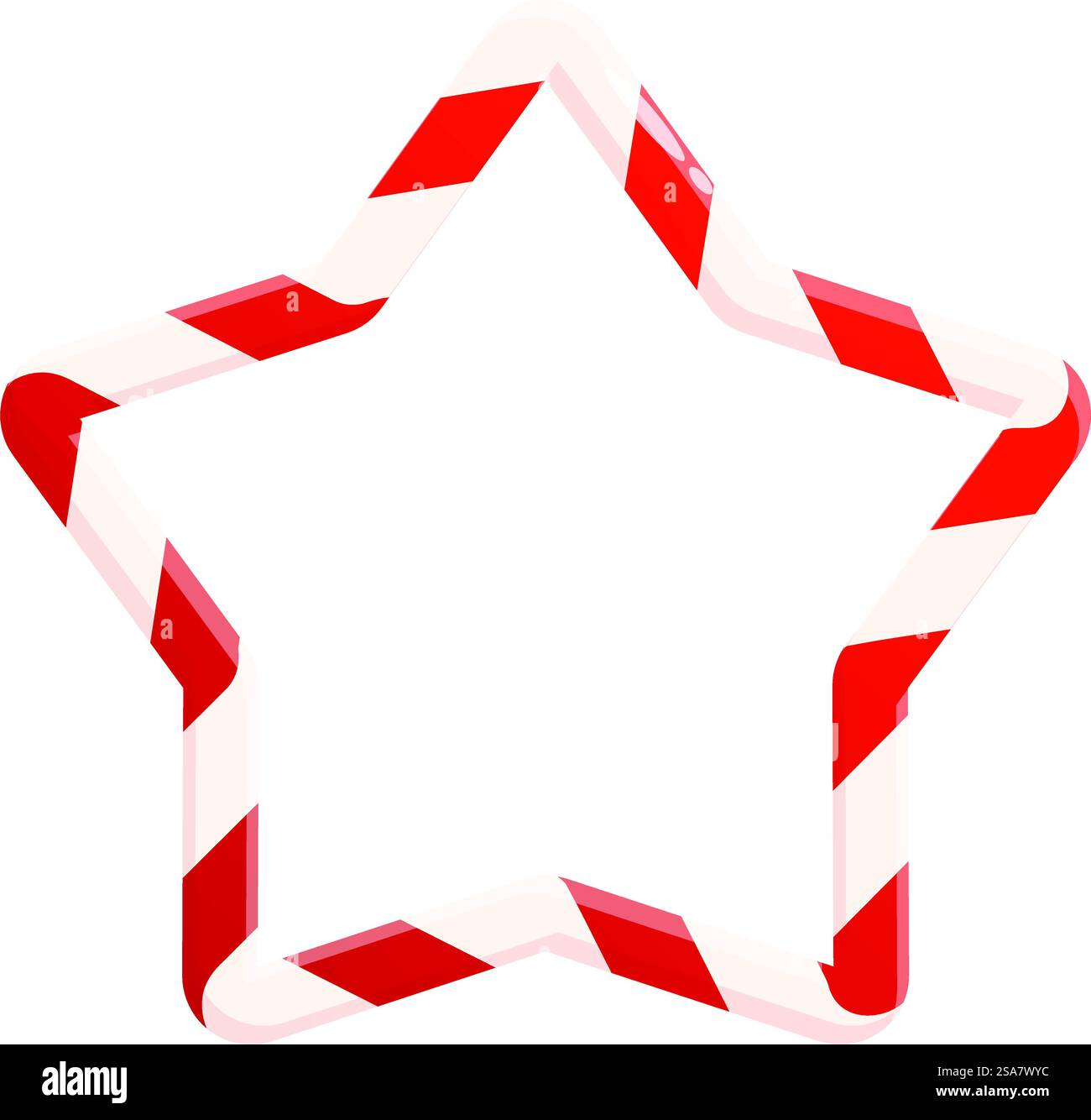 Delicious looking candy cane is forming a star shape perfect for ...