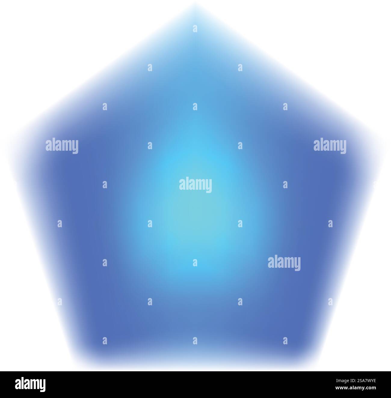 Abstract background design featuring a blue pentagon shape with a ...