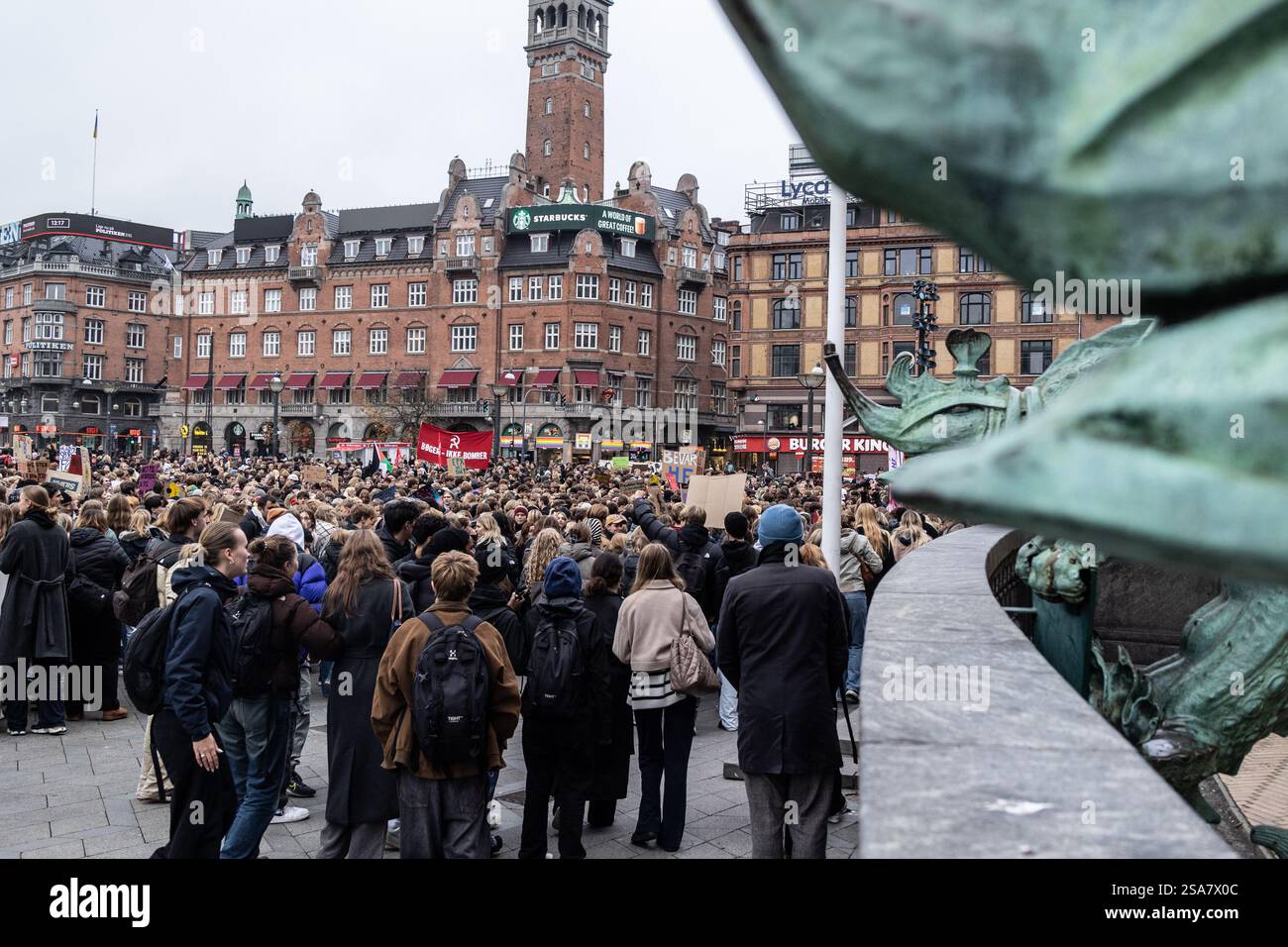 Copenhagen, Denmark. 11th Nov, 2024. Protesters seen during a ...