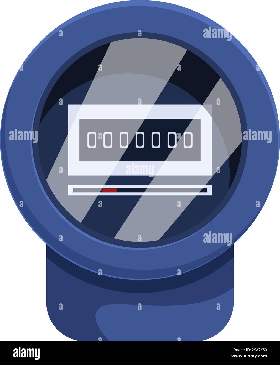 Electric meter showing consumption measuring electricity usage ...