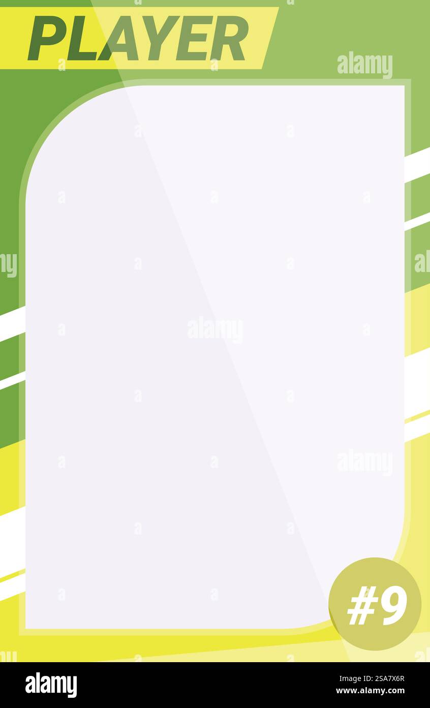 Vibrant green and yellow template is ideal for creating a sports ...