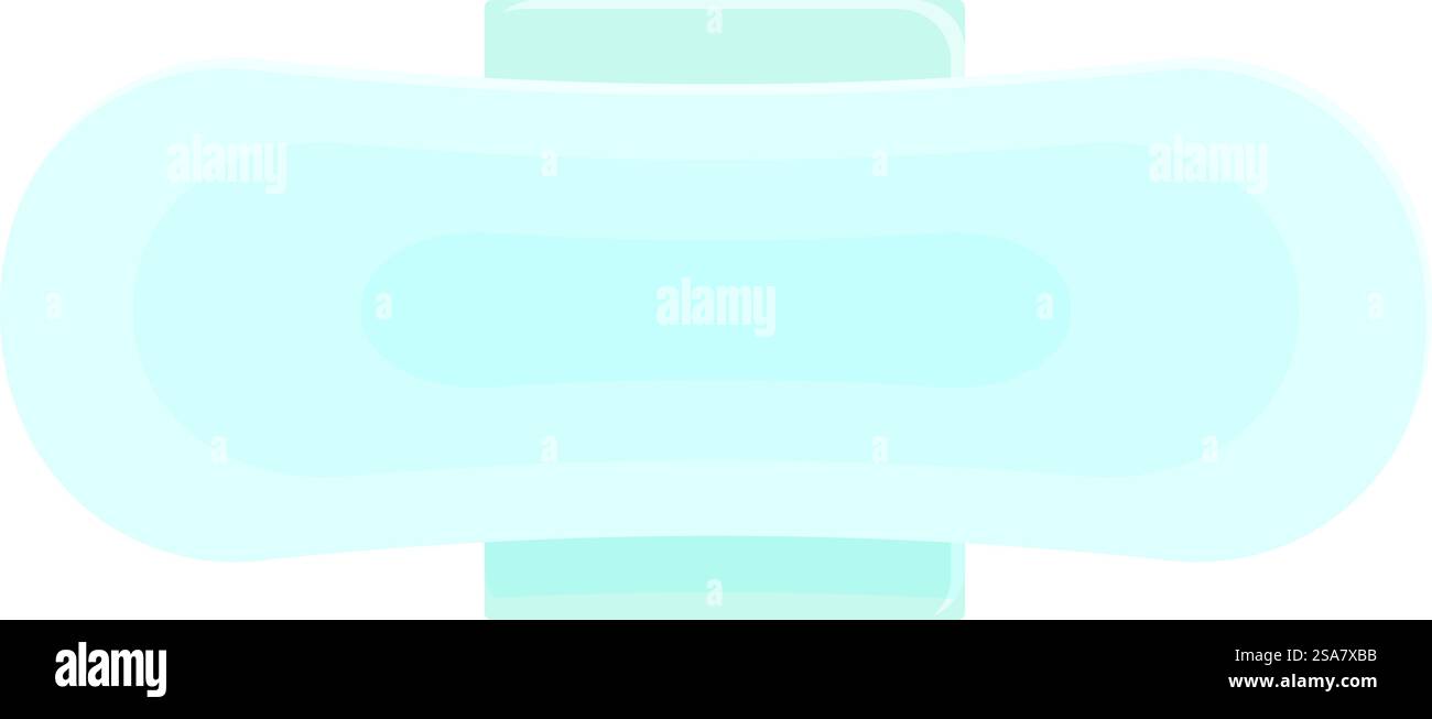 Clean and new sanitary pad lying on a white background. Sanitary pad ...