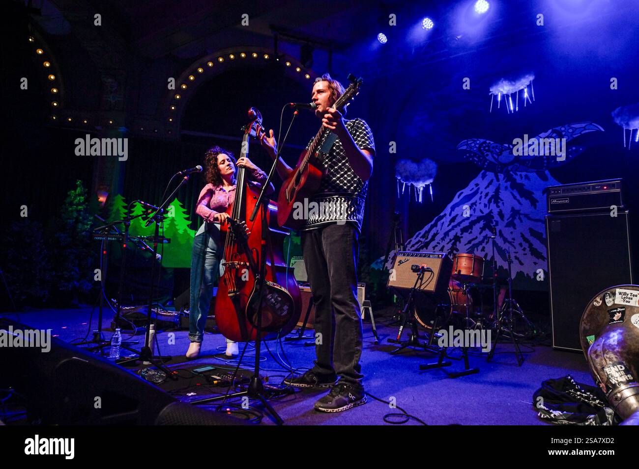 Anna Moss and Joel Ludford of Handmade Moments perform onstage at Day 1 ...