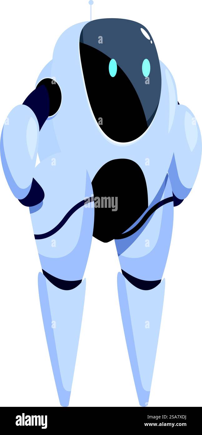 Cartoon robot standing still hi-res stock photography and images - Alamy