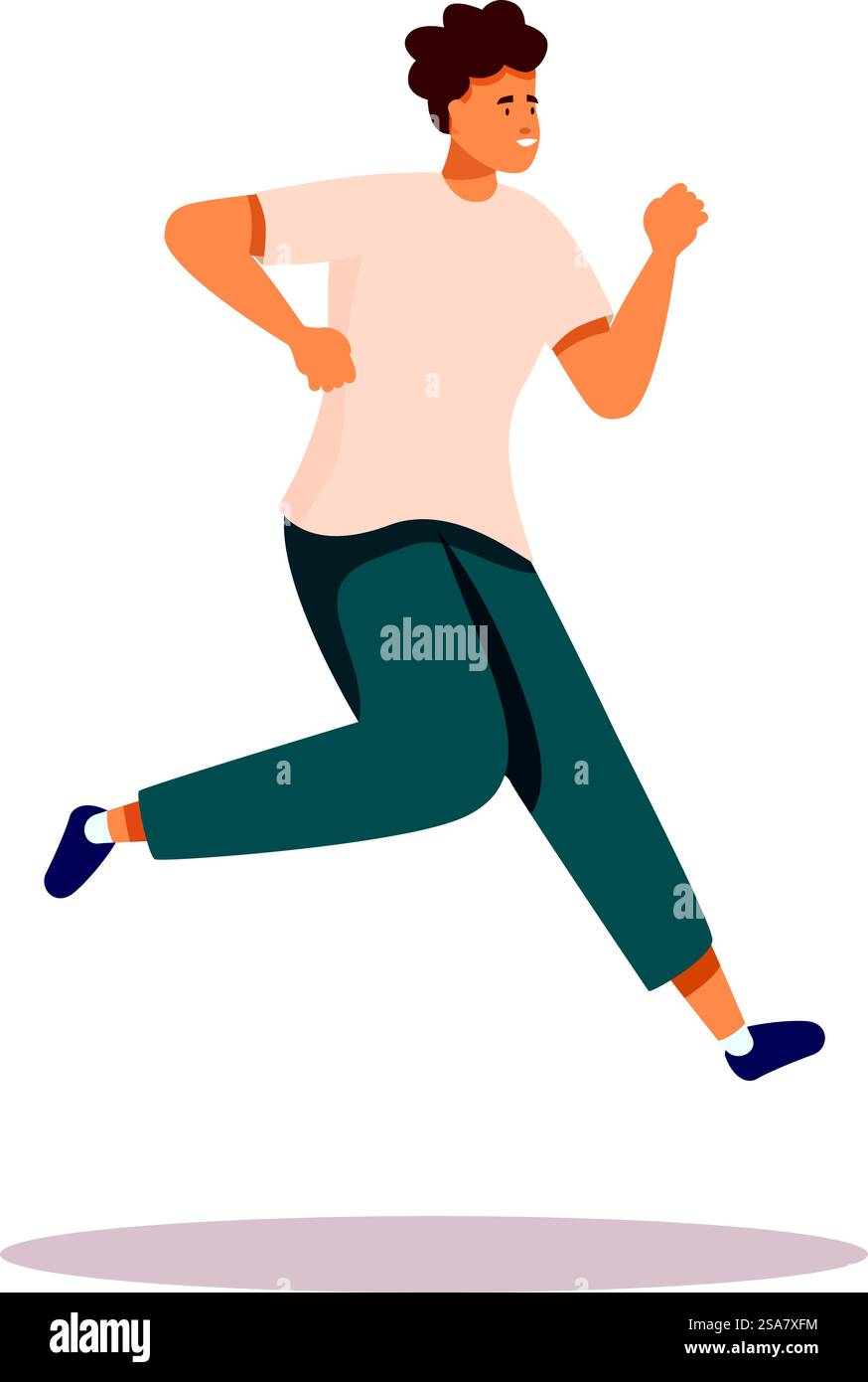 Running in place workout Stock Vector Images - Alamy