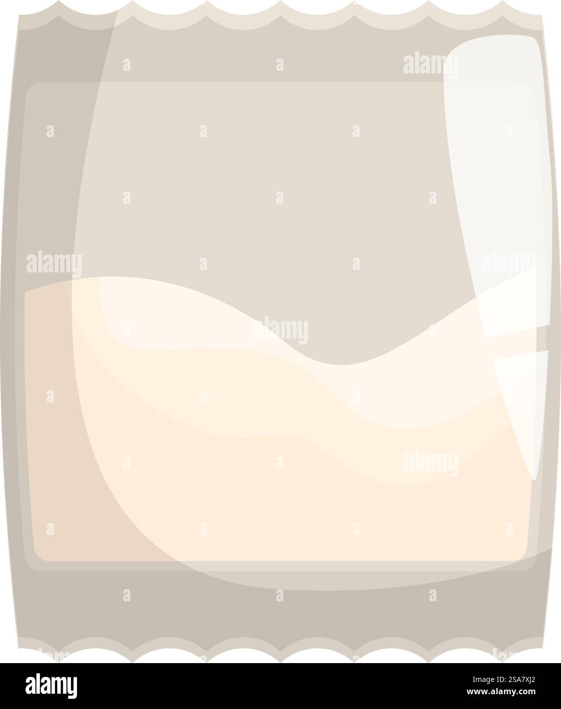 Transparent packaging containing white powder is sealed shut ...