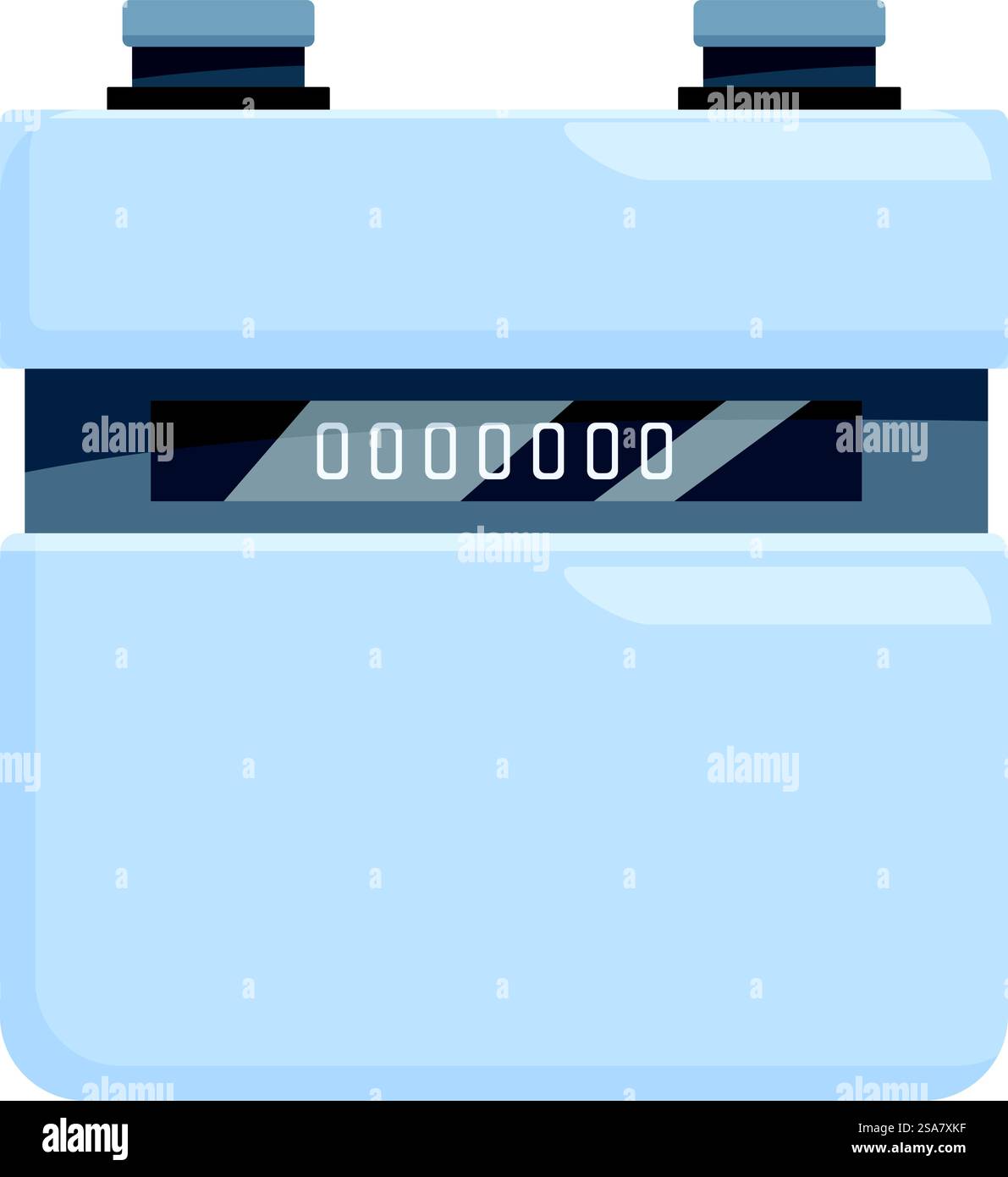 Electric meter is recording energy consumption data for billing ...