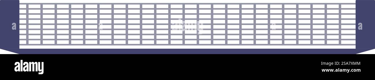 Tennis net dividing the playing area, representing competition and the ...