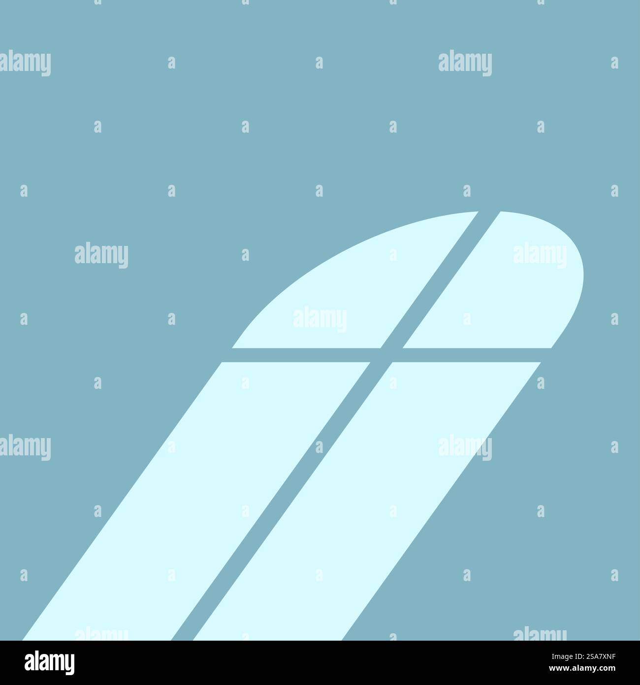 Sunlight casting geometric shapes from an arched window onto a wall ...