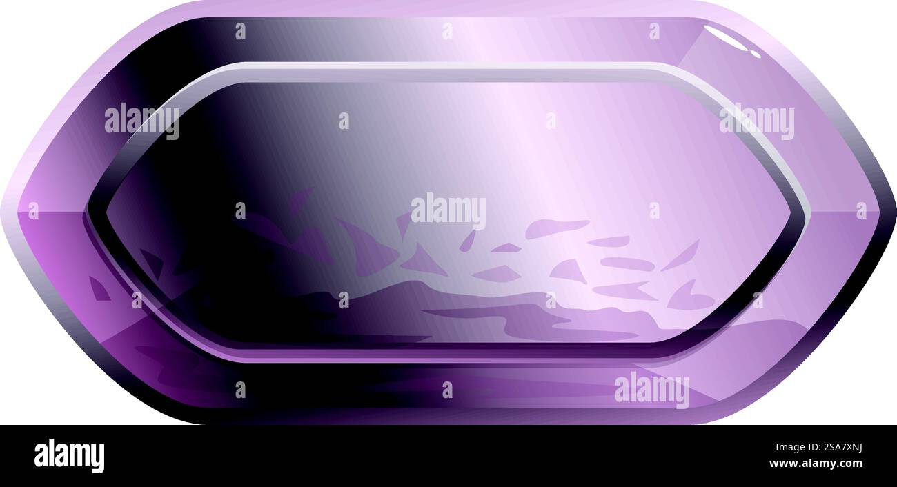 Pink metallic button showing a cracked surface, for game or app design ...