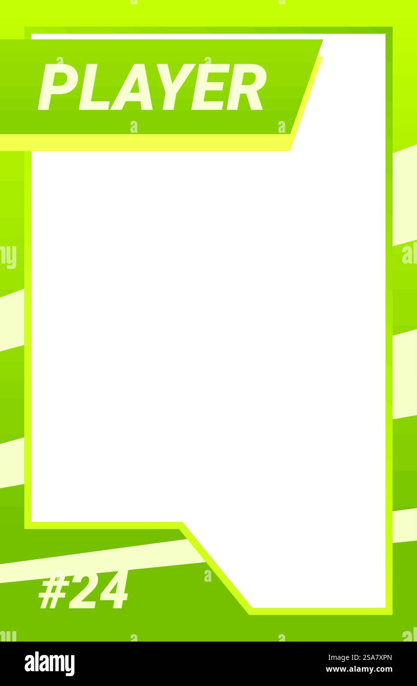 Green and white frame perfect for a gamer to use as a facecam overlay ...