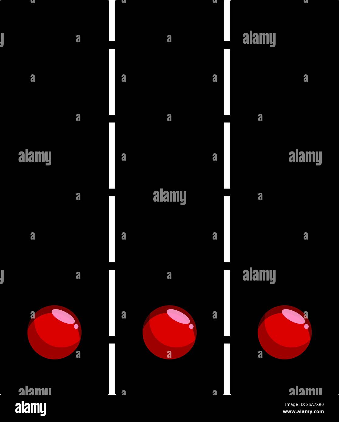 Formula one starting lights showing red signal on a black background ...