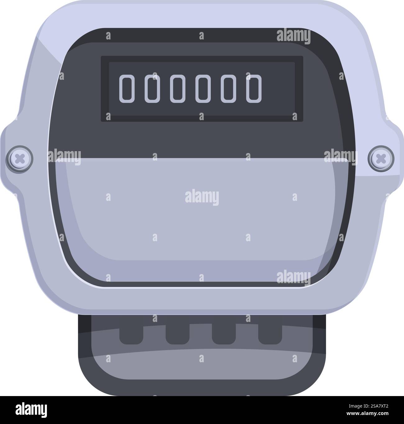 Electric Meter Is Displaying Energy Consumption Data Electric Meter Showing Energy Consumption