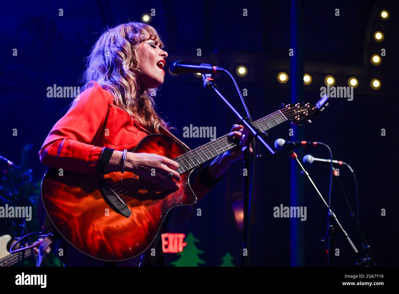 Haley Johnsen performs onstage at Day 1 of the Portland Folk Festival ...