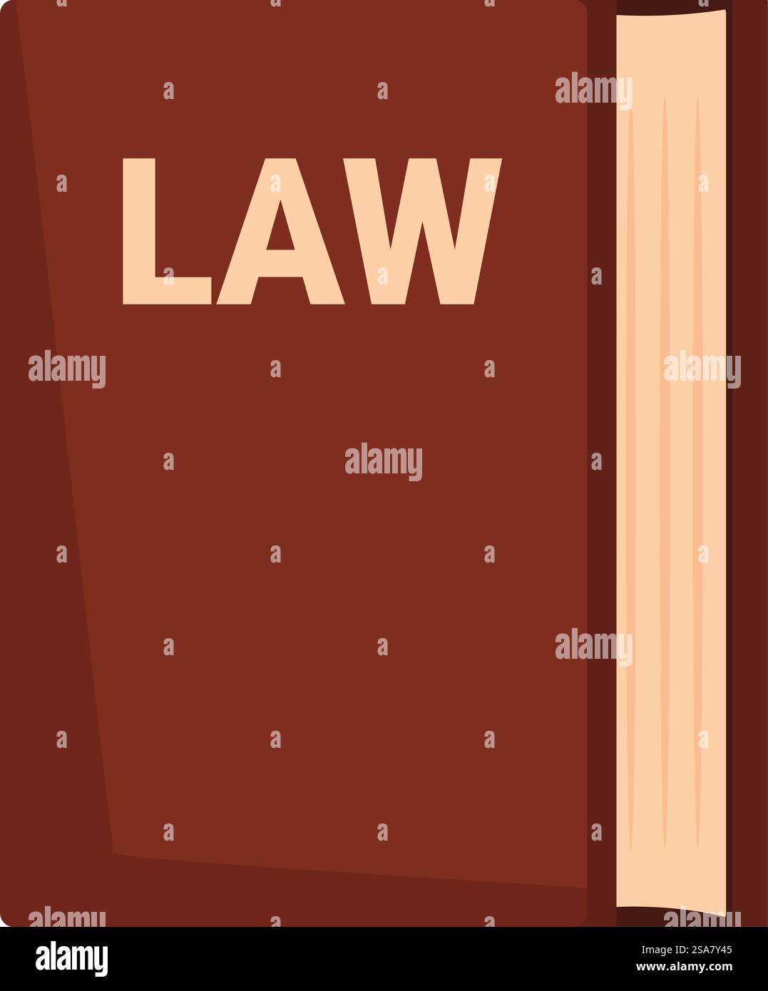 Brown law book standing upright, suggesting knowledge and authority in ...
