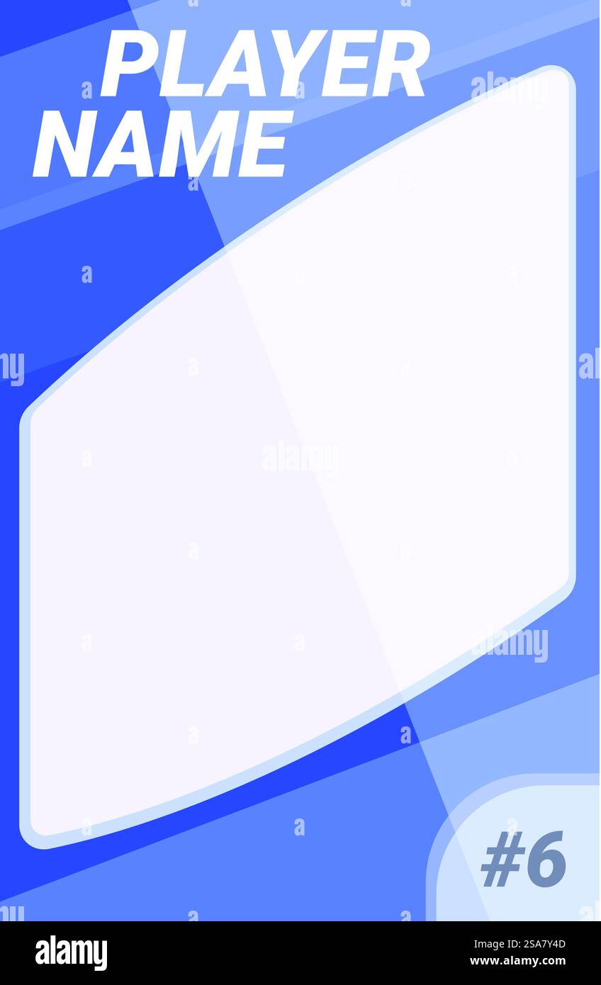 Customizable trading card template featuring a blank space for adding a ...