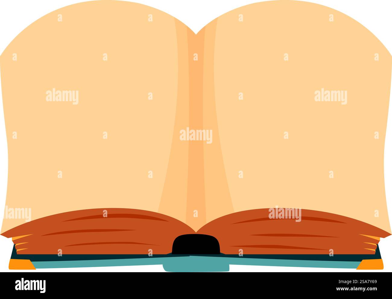 Open book laying down showing blank pages hi-res stock photography and ...