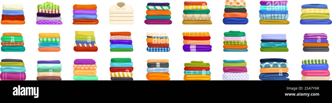 Folded clothes perfect Stock Vector Images - Alamy