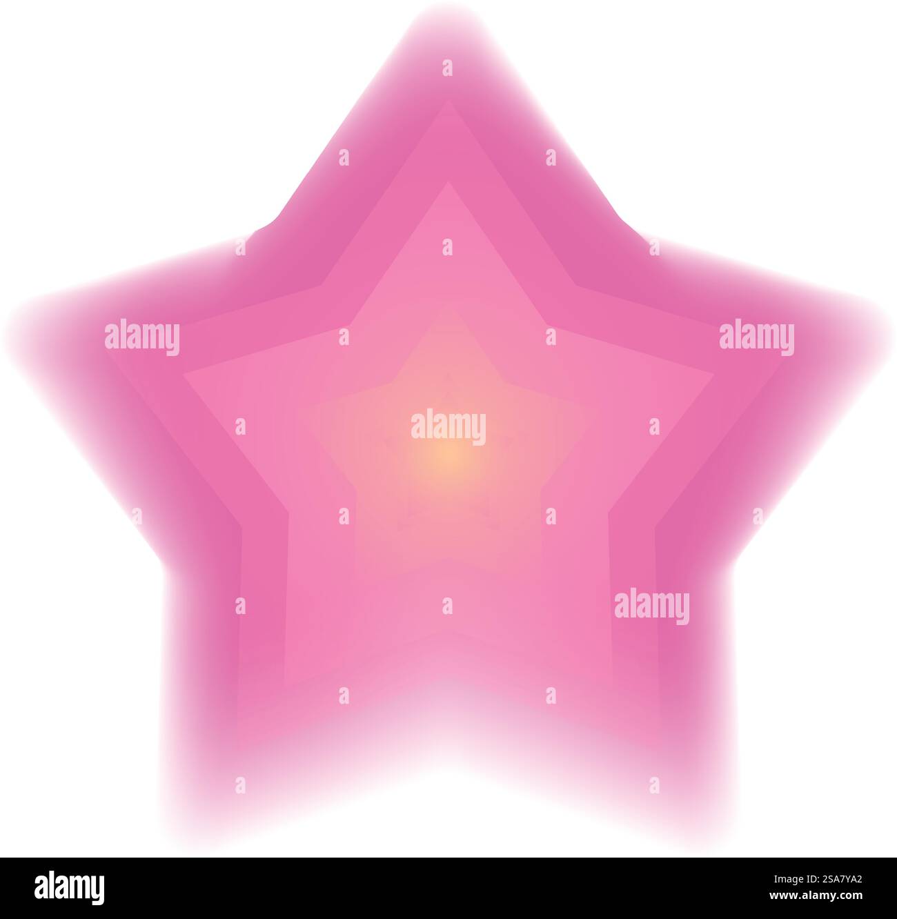 Simple pink star with a gradient effect creating a sense of depth and ...