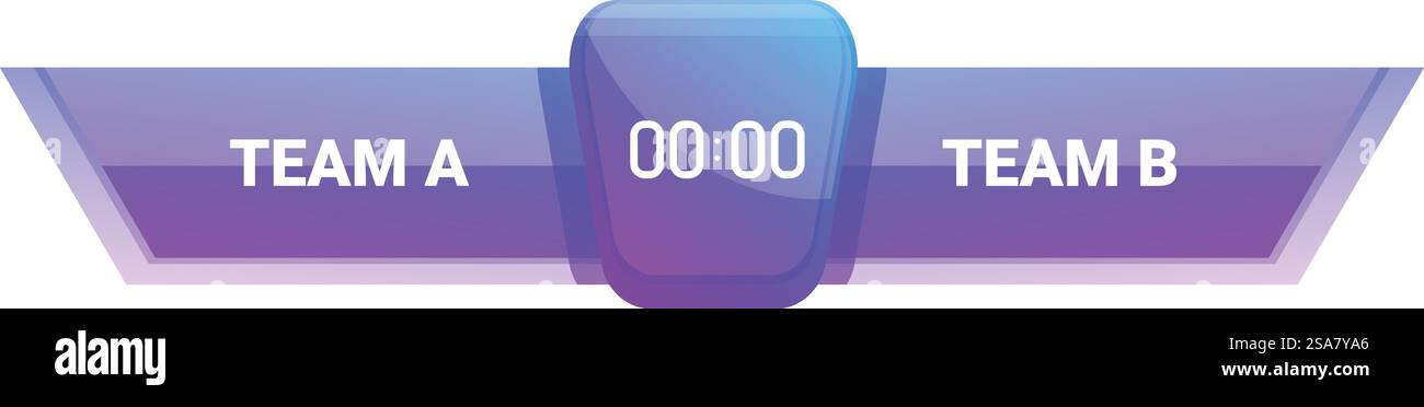 Digital clock is showing the score is tied zero to zero at the start of ...