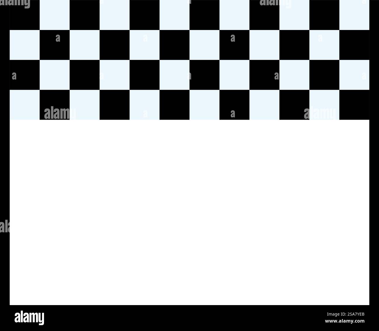 Checkered finish line flag is waving, celebrating the end of the competition. Checkered finish ...
