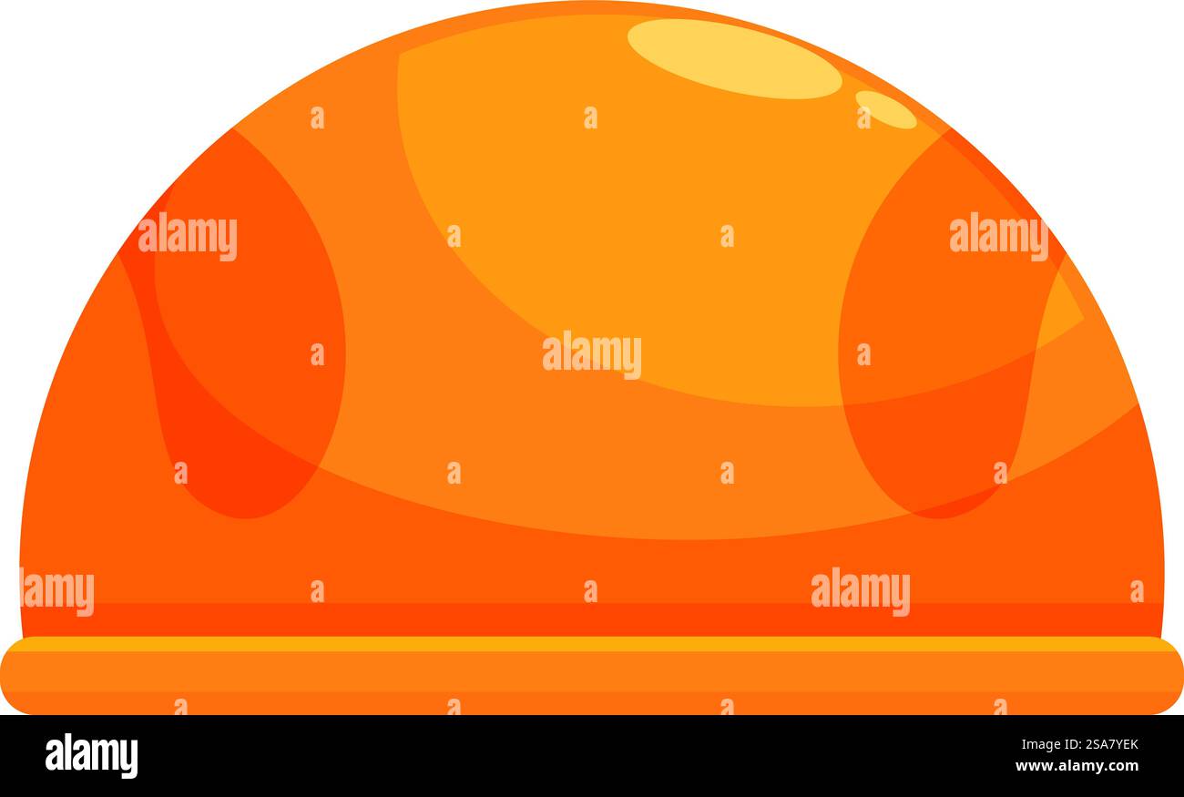 Orange construction helmet ensuring safety and protection on job sites ...