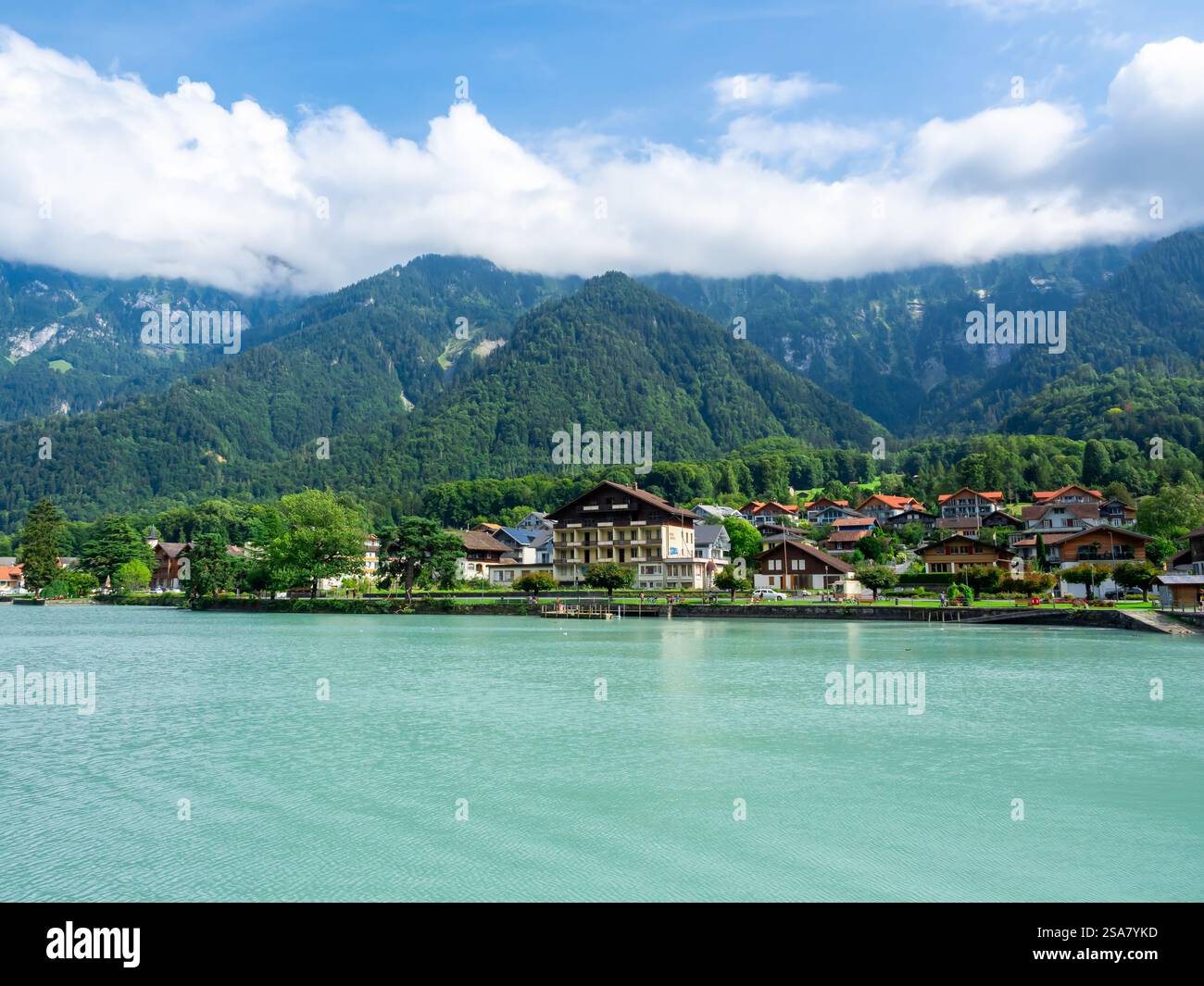 Interlaken, Switzerland - August 21, 2024 : Beautiful village between ...