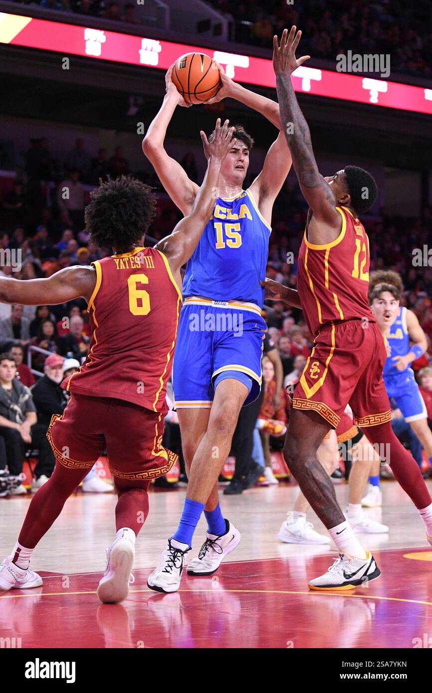 LOS ANGELES, CA - JANUARY 27: UCLA Bruins center Aday Mara (15) looks ...