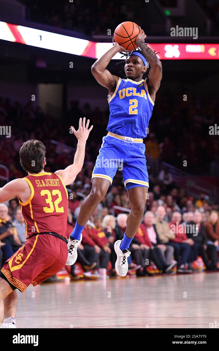 LOS ANGELES, CA - JANUARY 27: UCLA Bruins guard Dylan Andrews (2) goes ...