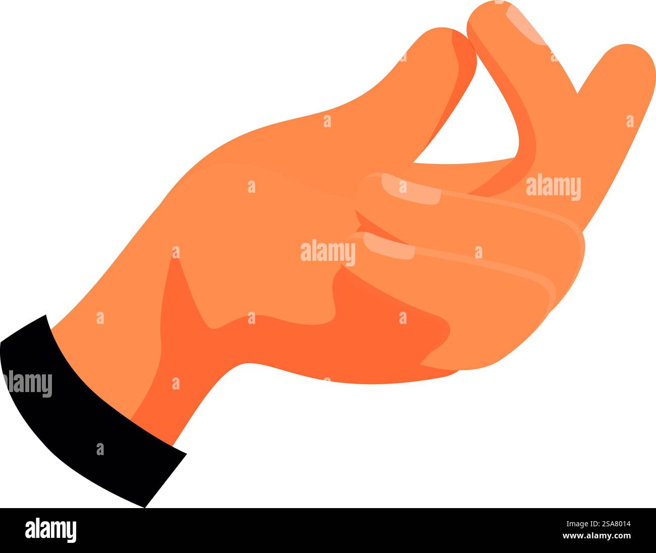 Cartoon vector illustration of a hand snapping its fingers. Businessman ...