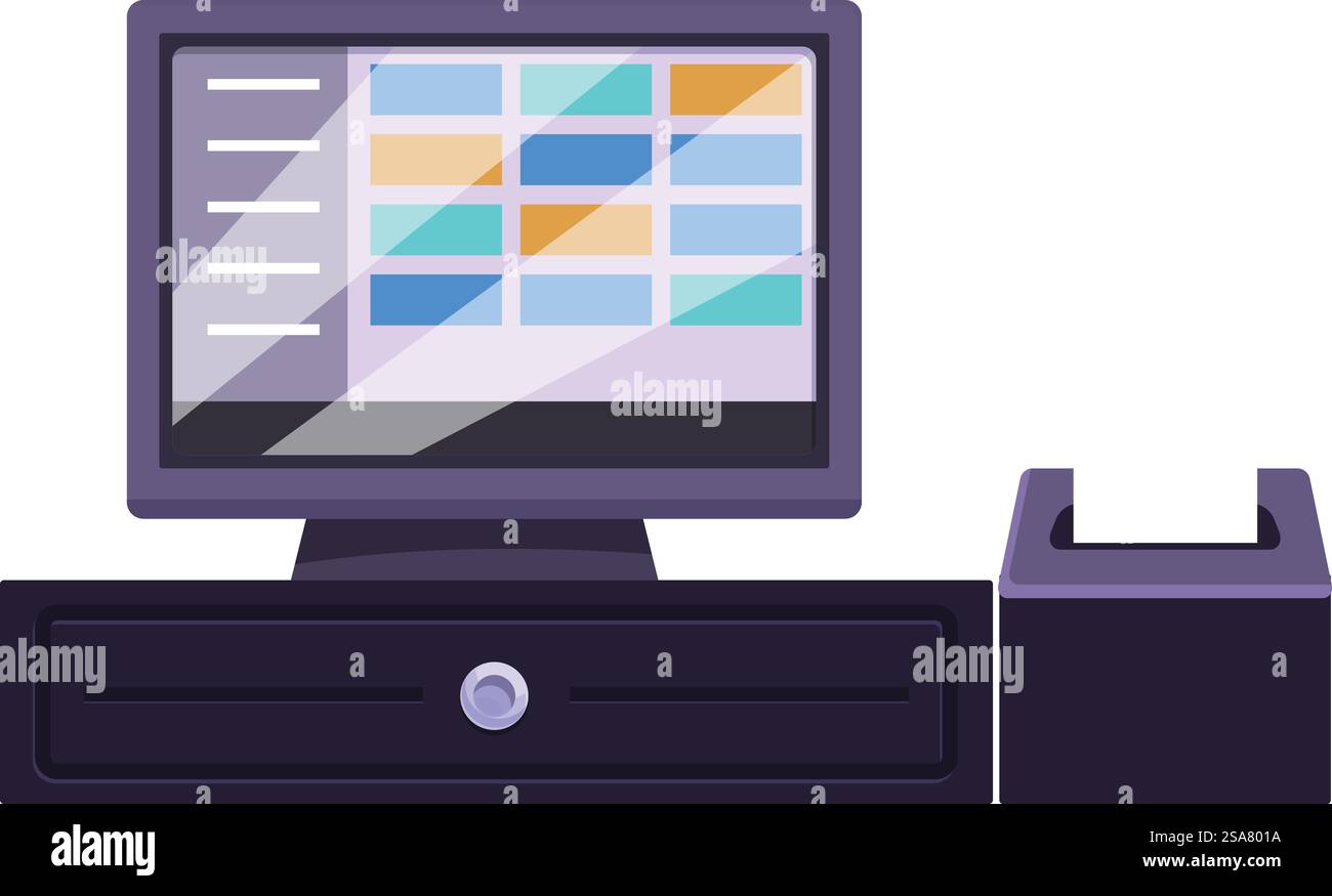 Touchscreen checkout Cut Out Stock Images & Pictures - Alamy