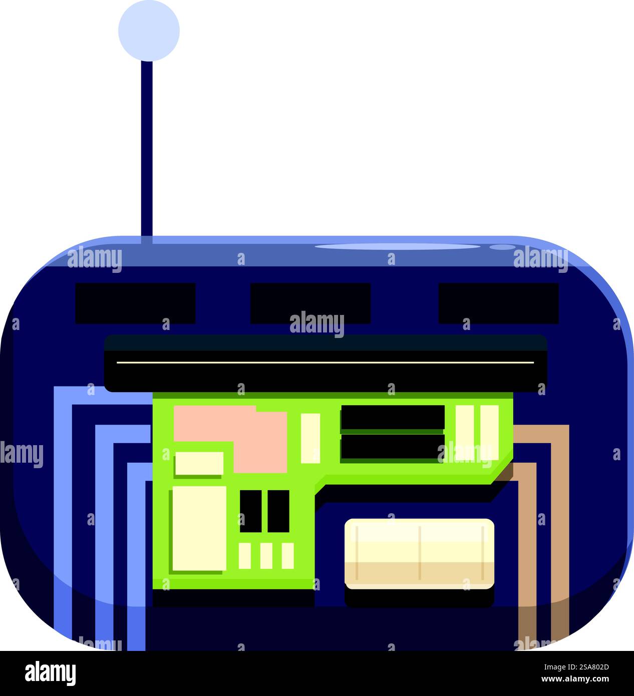 Telecommunication circuit Cut Out Stock Images & Pictures - Alamy
