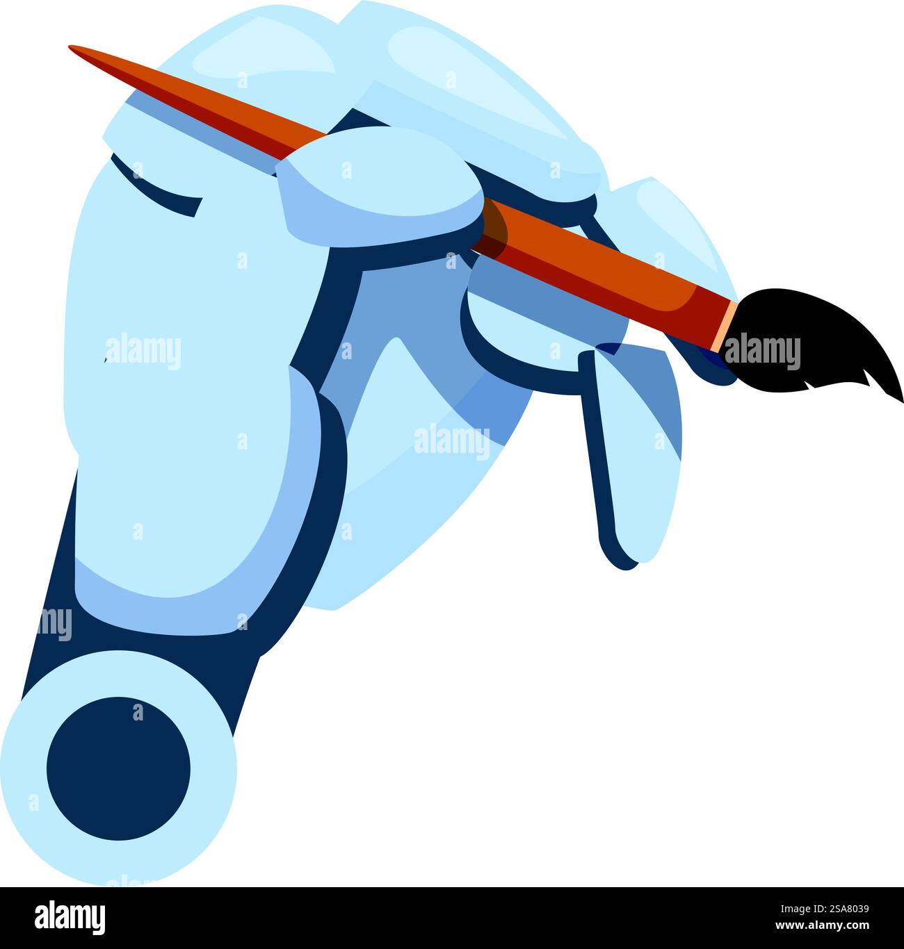 Robot arm automation concept studio Stock Vector Images - Alamy