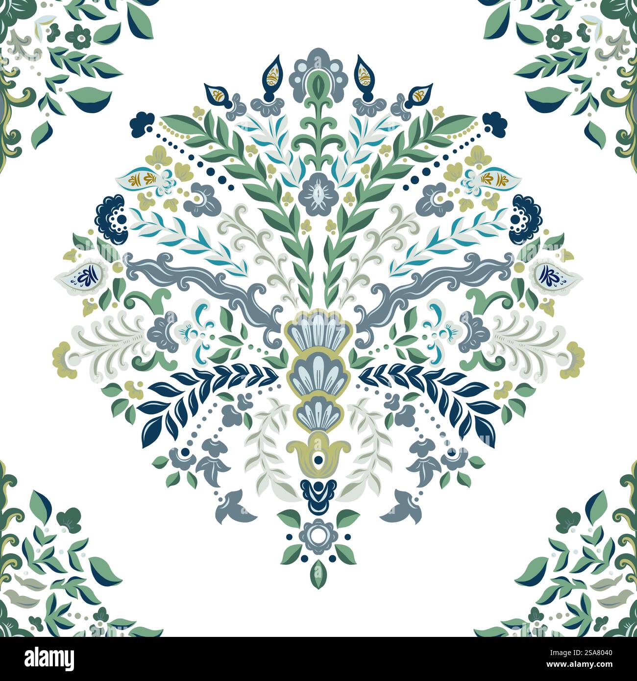 Blossom and flourishing of vegetation and branches. Leaves and florist ...
