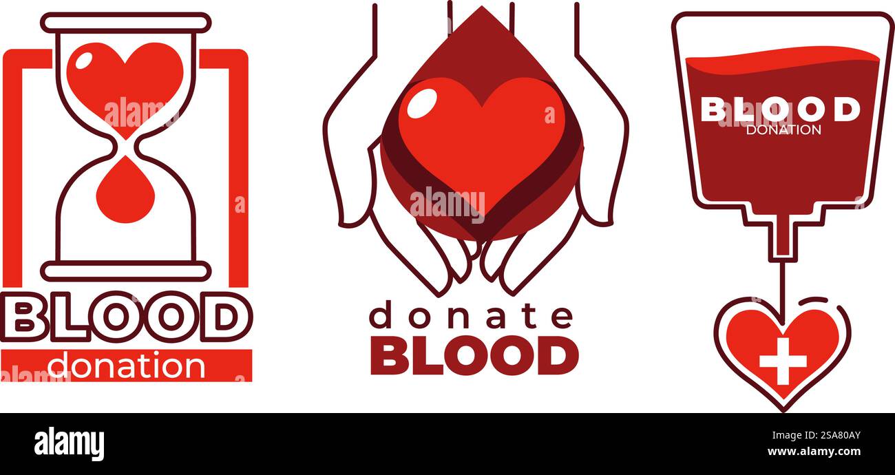 Isolated donate blood sing hi-res stock photography and images - Alamy