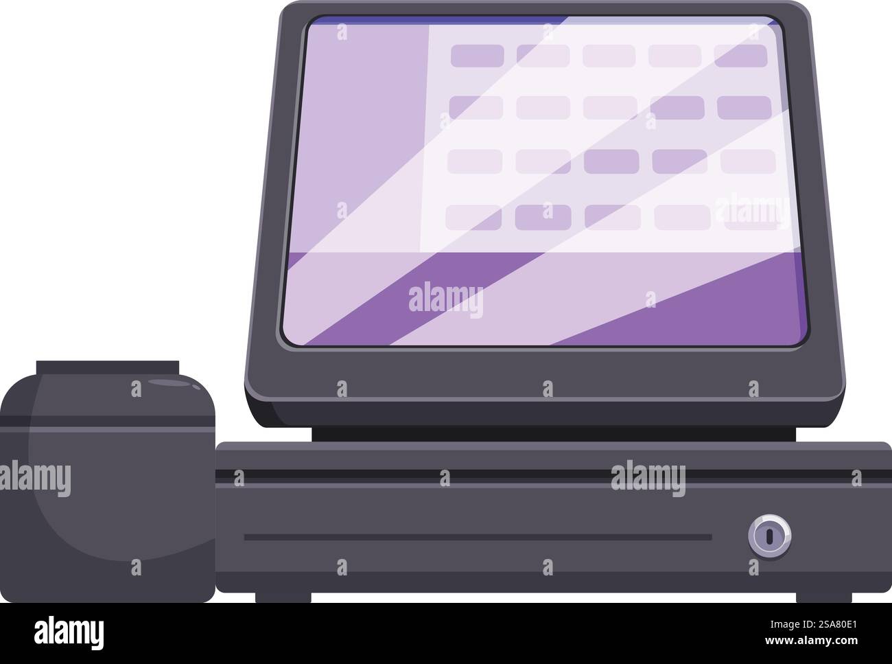 Modern point of sale terminal is accepting a contactless payment Stock ...