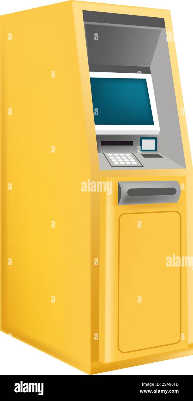 Entering pin cash machine Stock Vector Images - Alamy