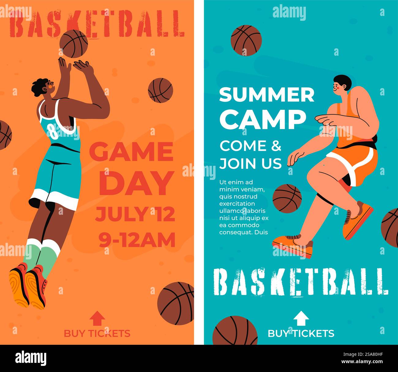 Basketball game or tournament, championship or challenge for players ...
