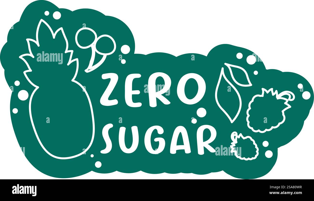 Natural sweeteners for dieting and healthy eating. Isolated icon with ...