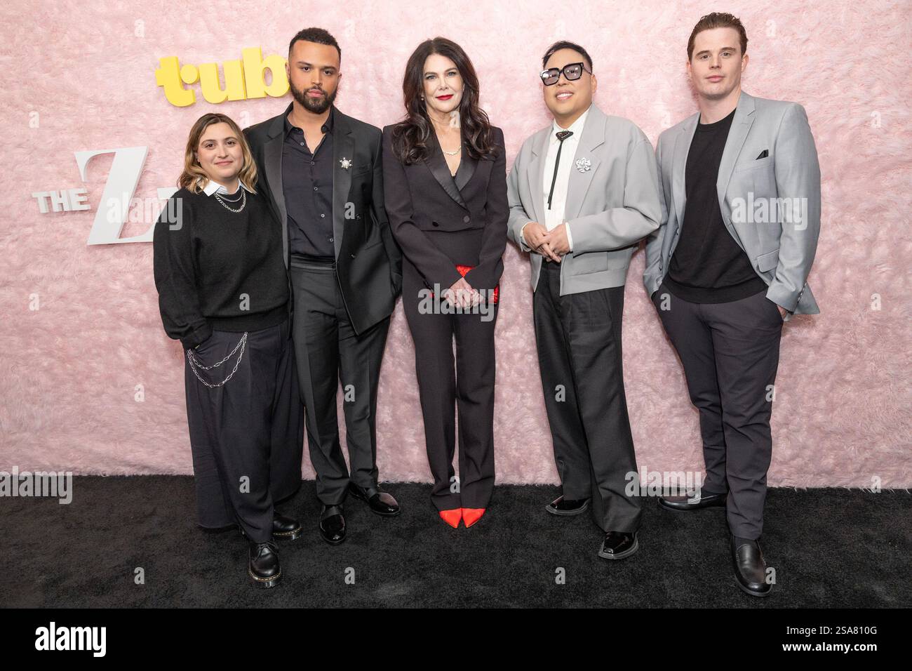 New York, USA. 28th Jan, 2025. Anna Bezahler, Spencer Stevenson, Lauren ...
