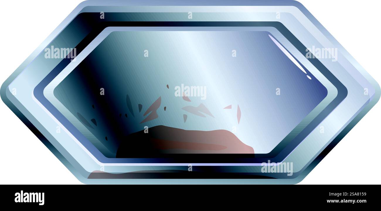 Realistic metal game asset button showing progress bar increasing. Cool ...