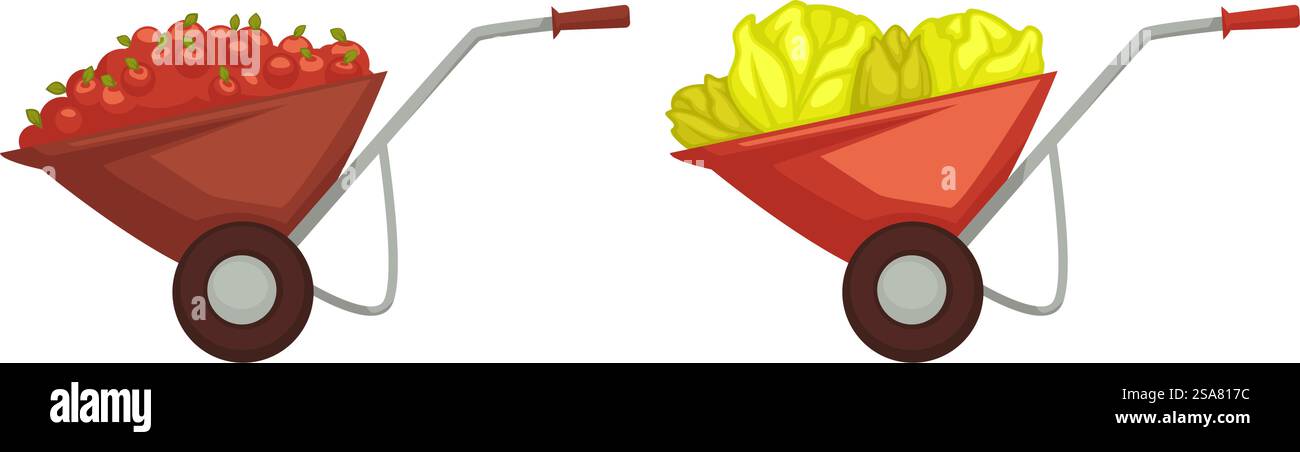 Loaded with fruits Stock Vector Images - Alamy