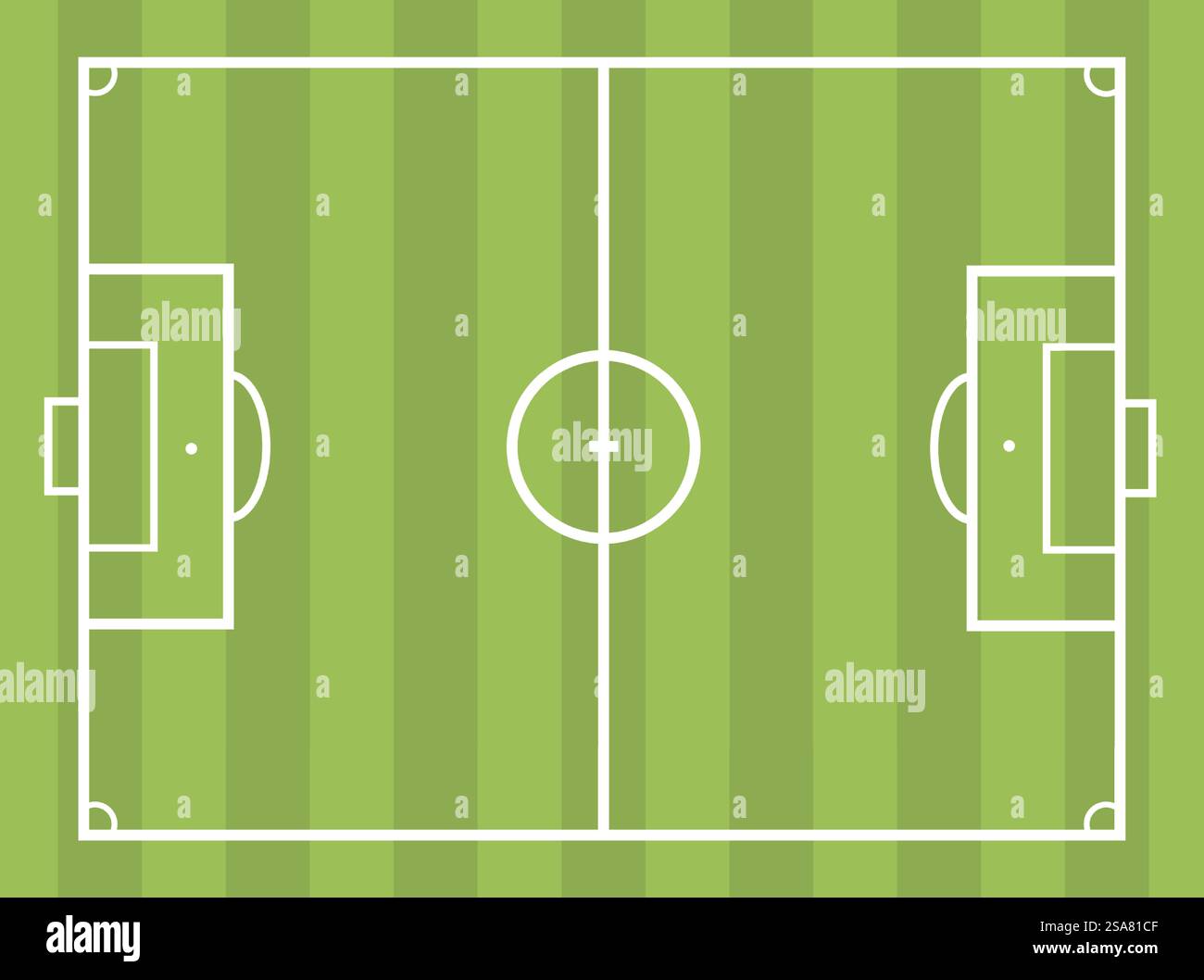 Football grass field with zones hi-res stock photography and images - Alamy