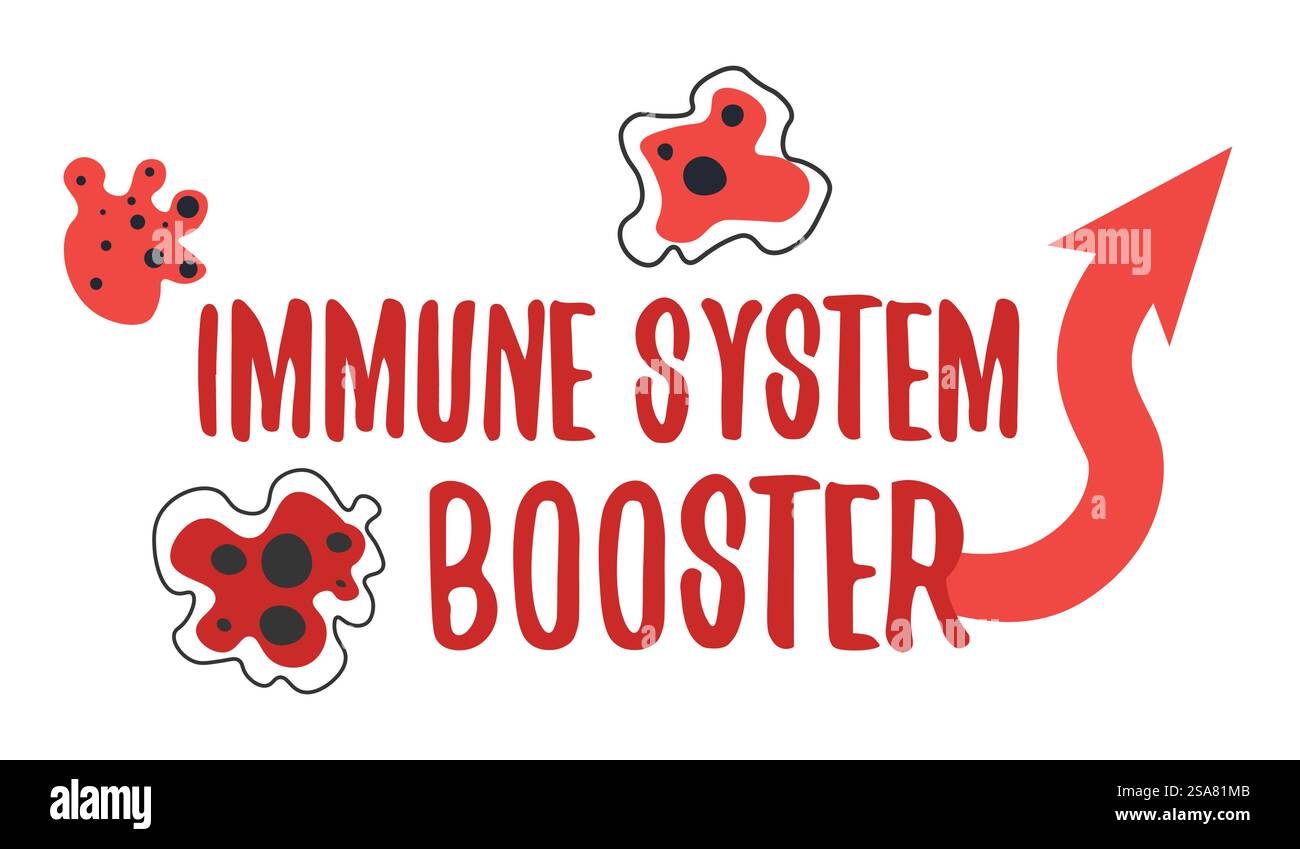 Healthcare and wellbeing, immune system booster, resistance of organism ...